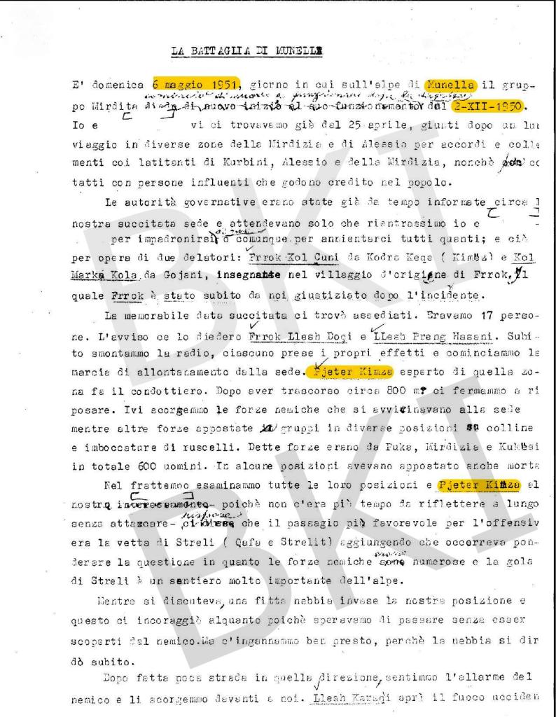 The Battle of Munella – May 6, 1951 – BLOKU KOMBTAR INDEPENDENT