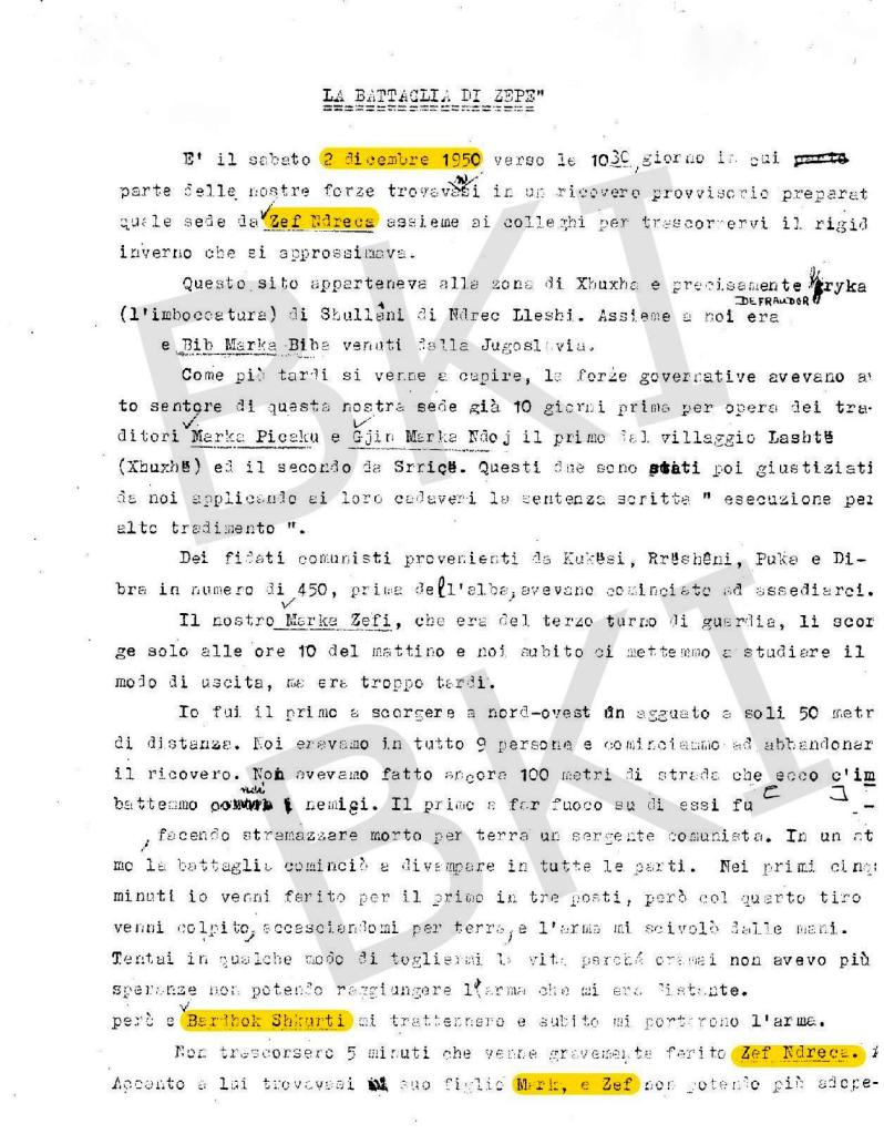 The Battle of Zepe – 1950 – BLOKU KOMBTAR INDEPENDENT